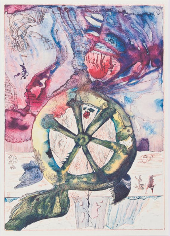 SALVADOR DALI limited edition vintage lithograph c1949 | Etsy