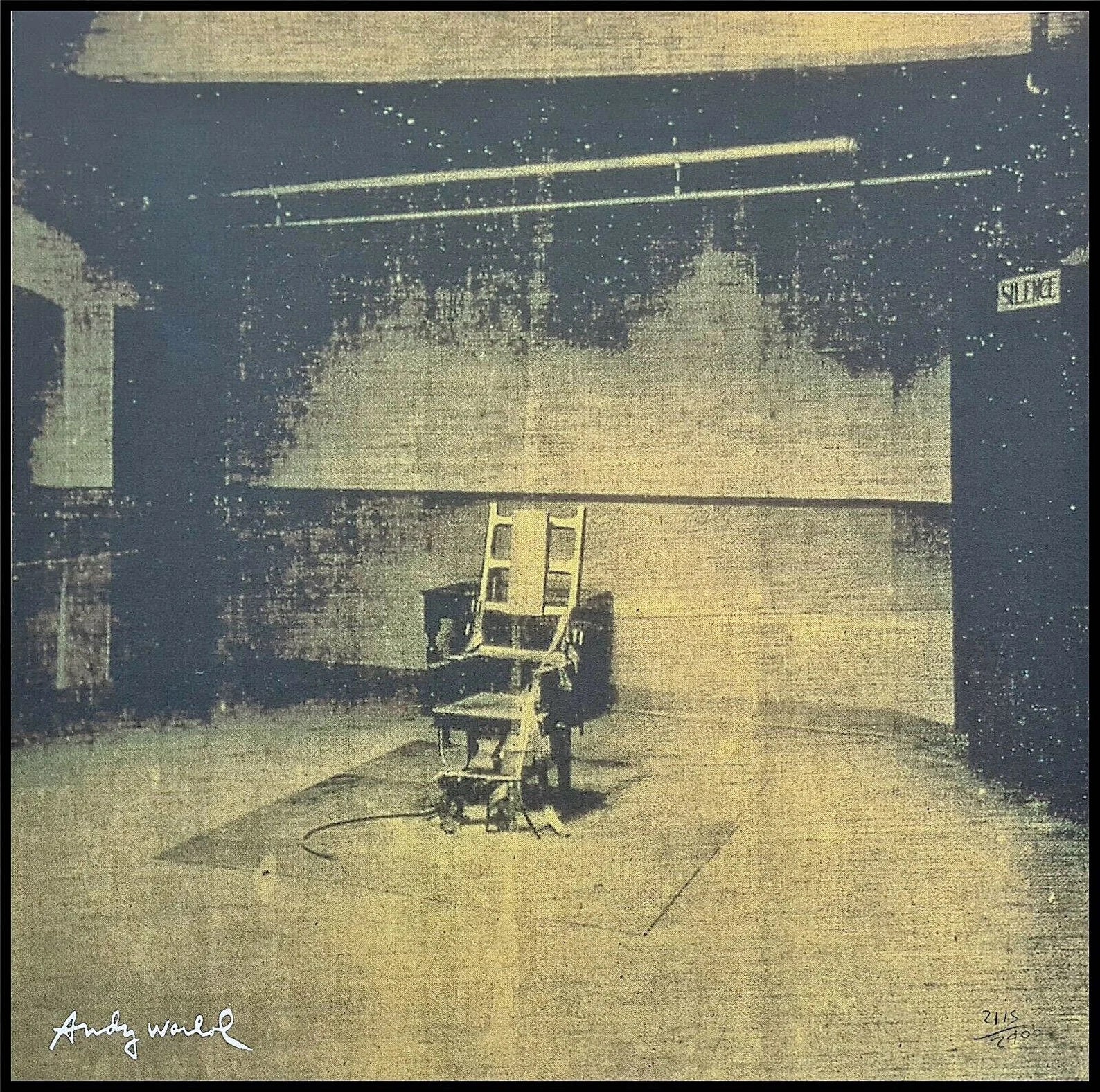 ANDY WARHOL - 'electric Chair' - Hand Numbered Vintage Lithograph ...