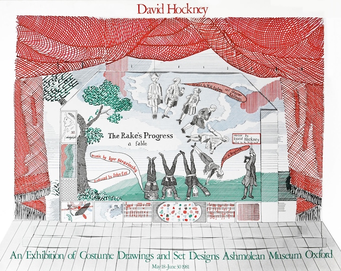 DAVID HOCKNEY 'the Rake's Progress' Rare Original Vintage Exhibition ...