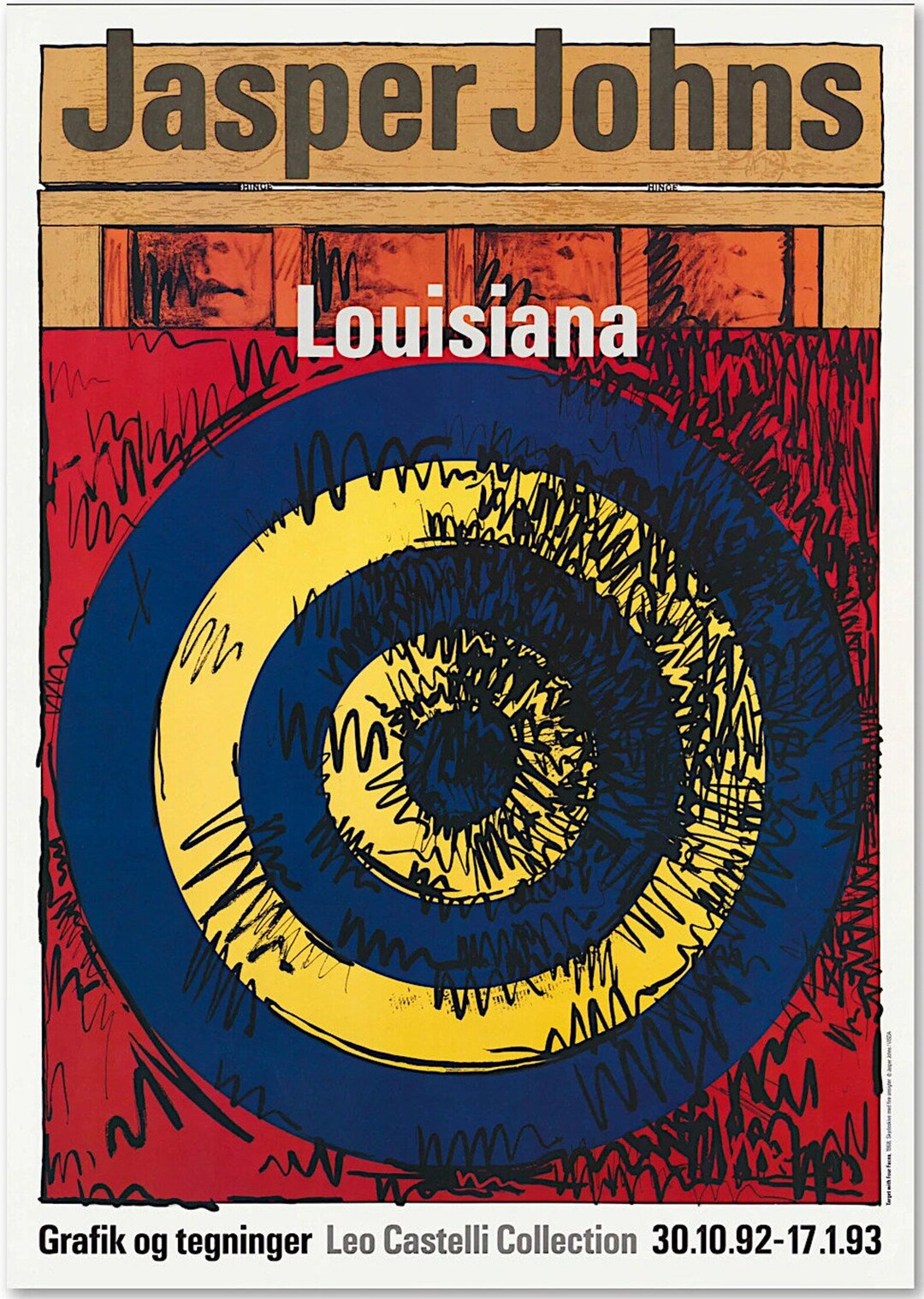 JASPER JOHNS - Original Vintage Exhibition Poster - C1993 (limited ...
