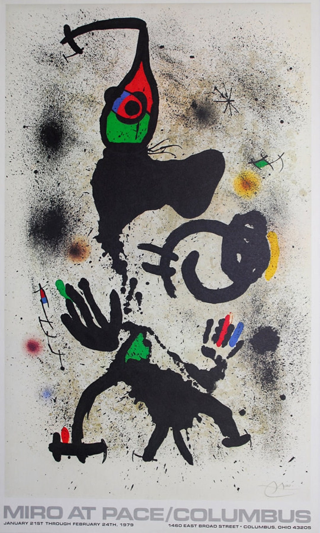 JOAN MIRO - Original Vintage Exhibition Poster - C1976 (limited First ...