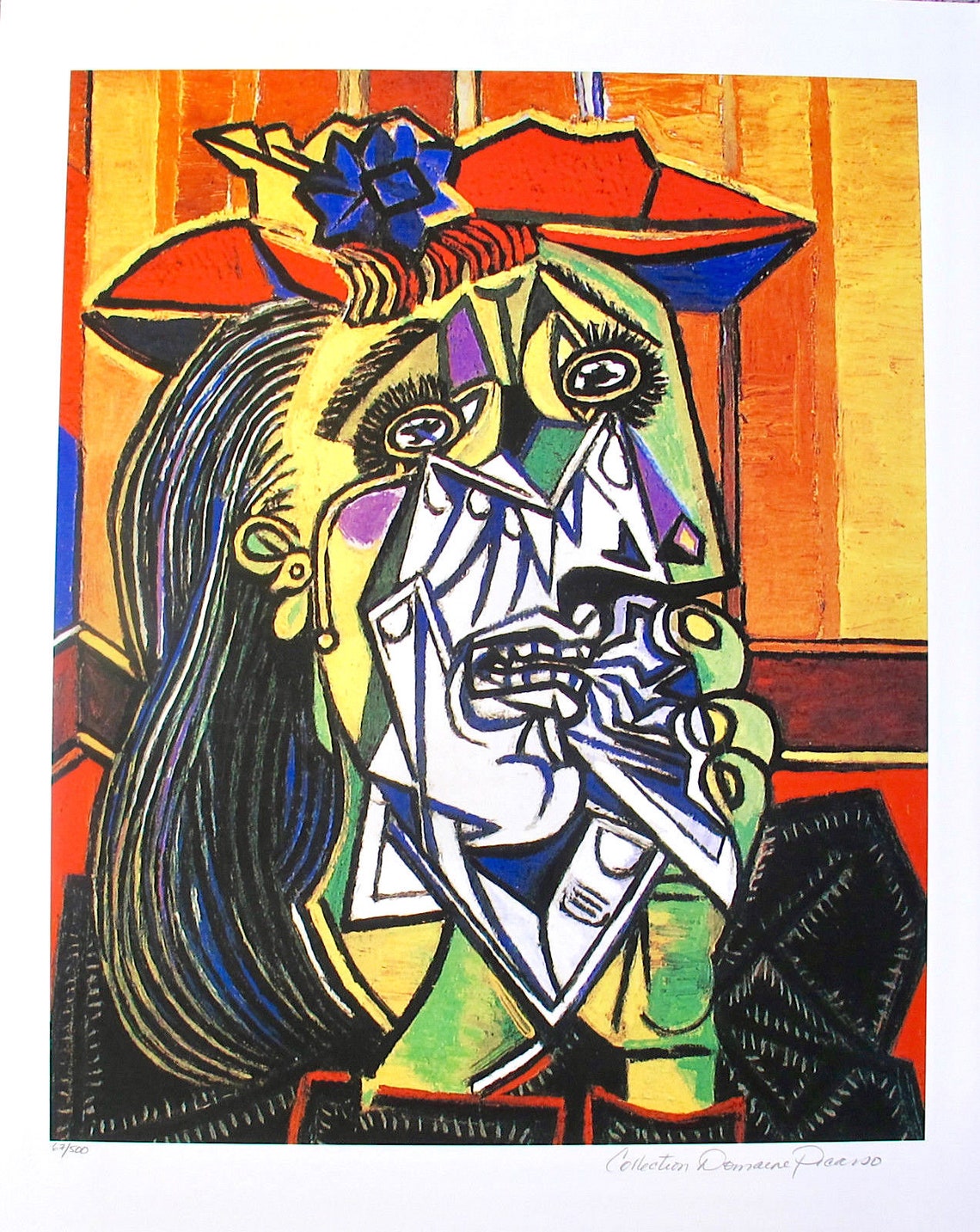 PABLO PICASSO - 'weeping Woman' - Official Picasso Estate Print - C1986 ...