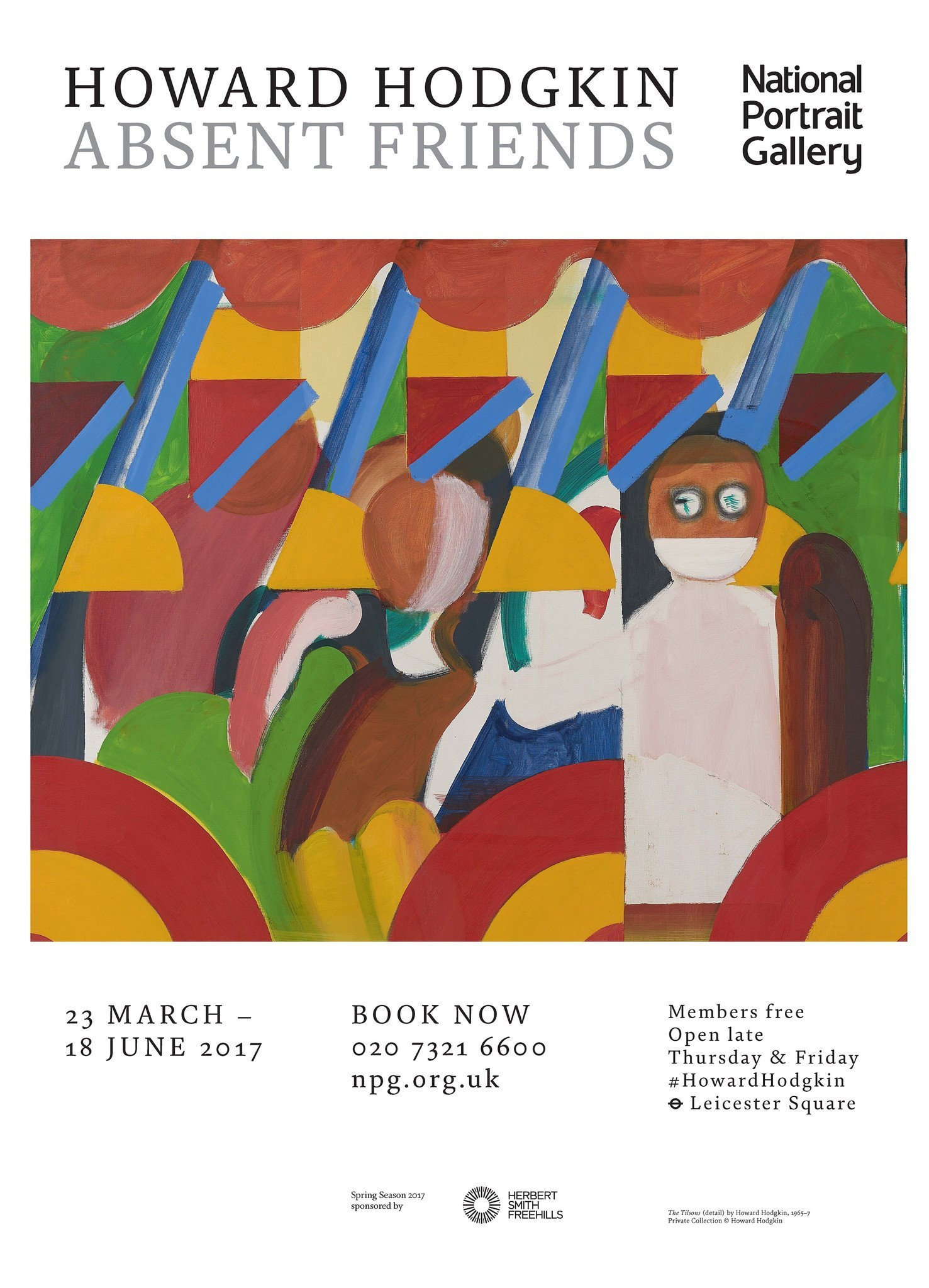 HOWARD HODGKIN 'Absent Friends' poster originale - Etsy Italia