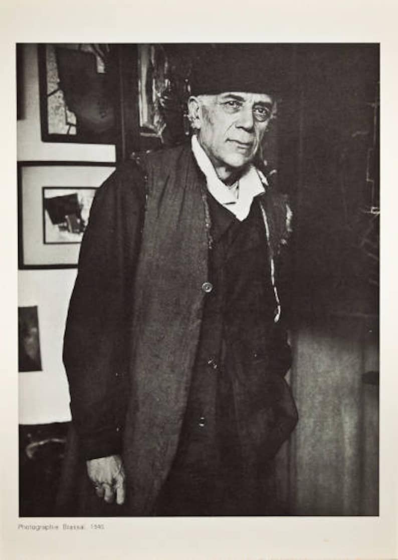 BRASSAI - Portrait of Georges Braque - Vintage Offset Lithograph ...
