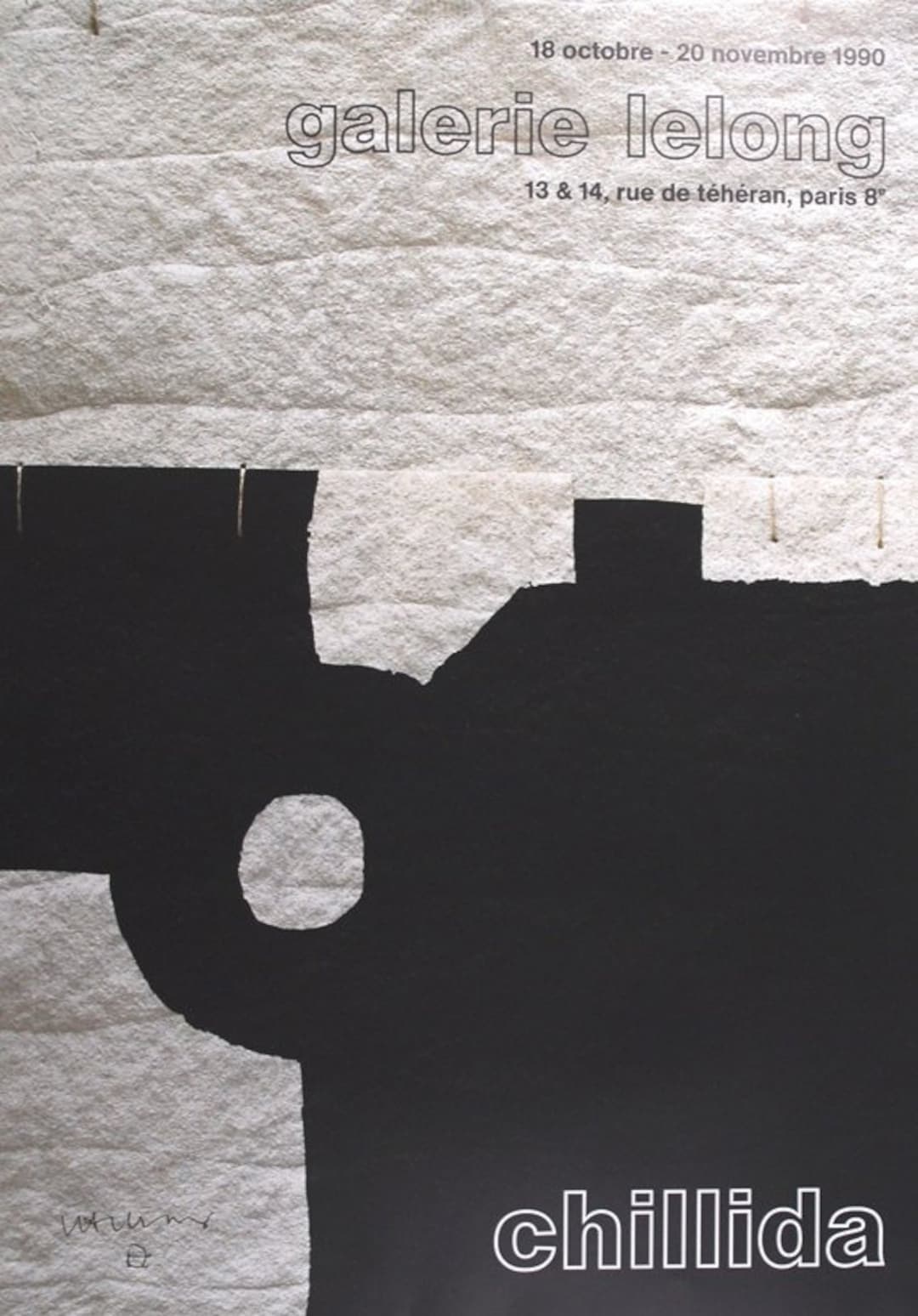 EDUARDO CHILLIDA - Original Vintage Exhibition Poster - C1990 (limited ...