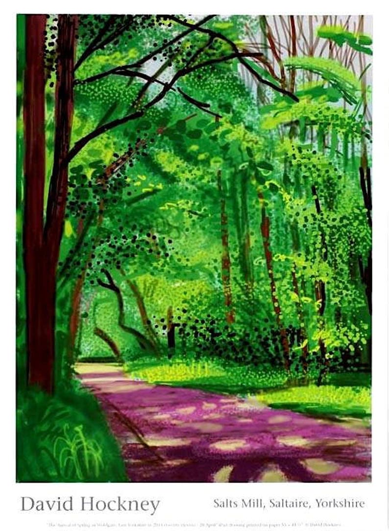 DAVID HOCKNEY - 'the Arrival of Spring' - Original Exhibition Poster ...