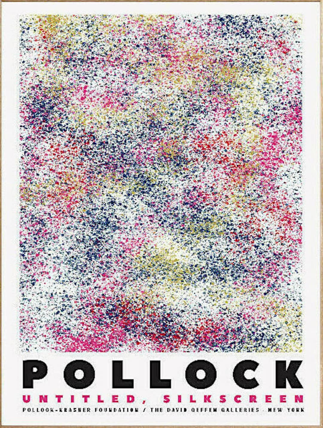 JACKSON POLLOCK - Original Exhibition Poster - Rare (limited First Edition. David Geffen, Ny ...