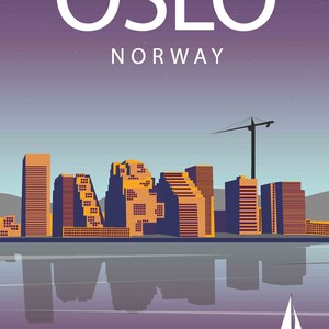 Poster - Oslo - A4 - Digital File - Etsy