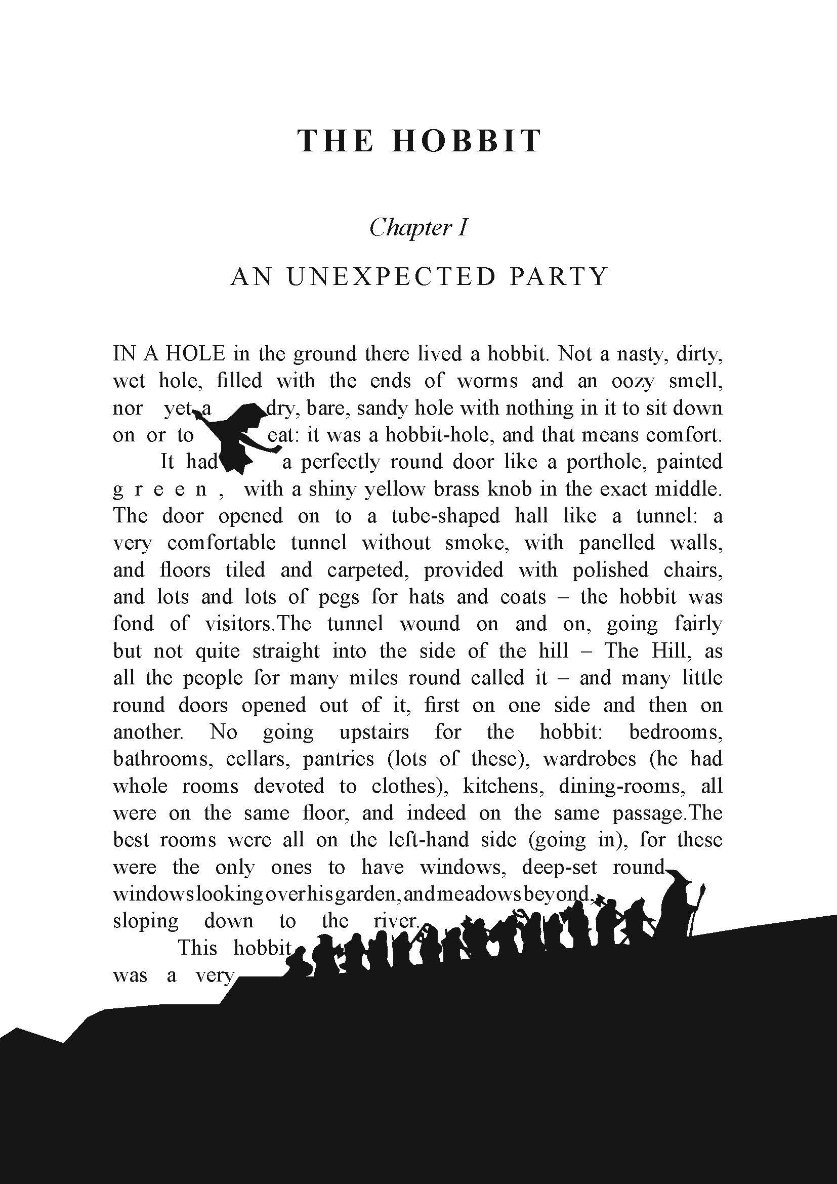 Poster the Hobbit Chapter 1 A4 Digital File - Etsy