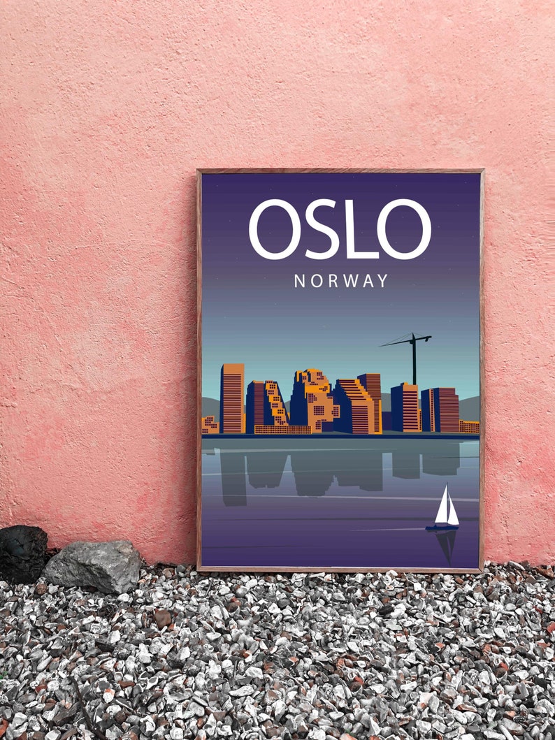 Poster - Oslo - A4 - Digital File - Etsy