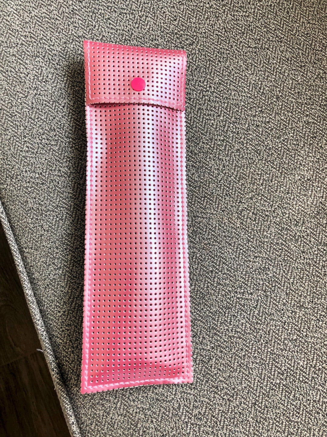 Perforated Lacquered Vinyl Case for Knitting Needles and Crochet Hooks ...