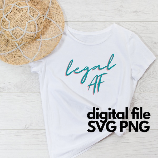Legal Af Svg - Etsy