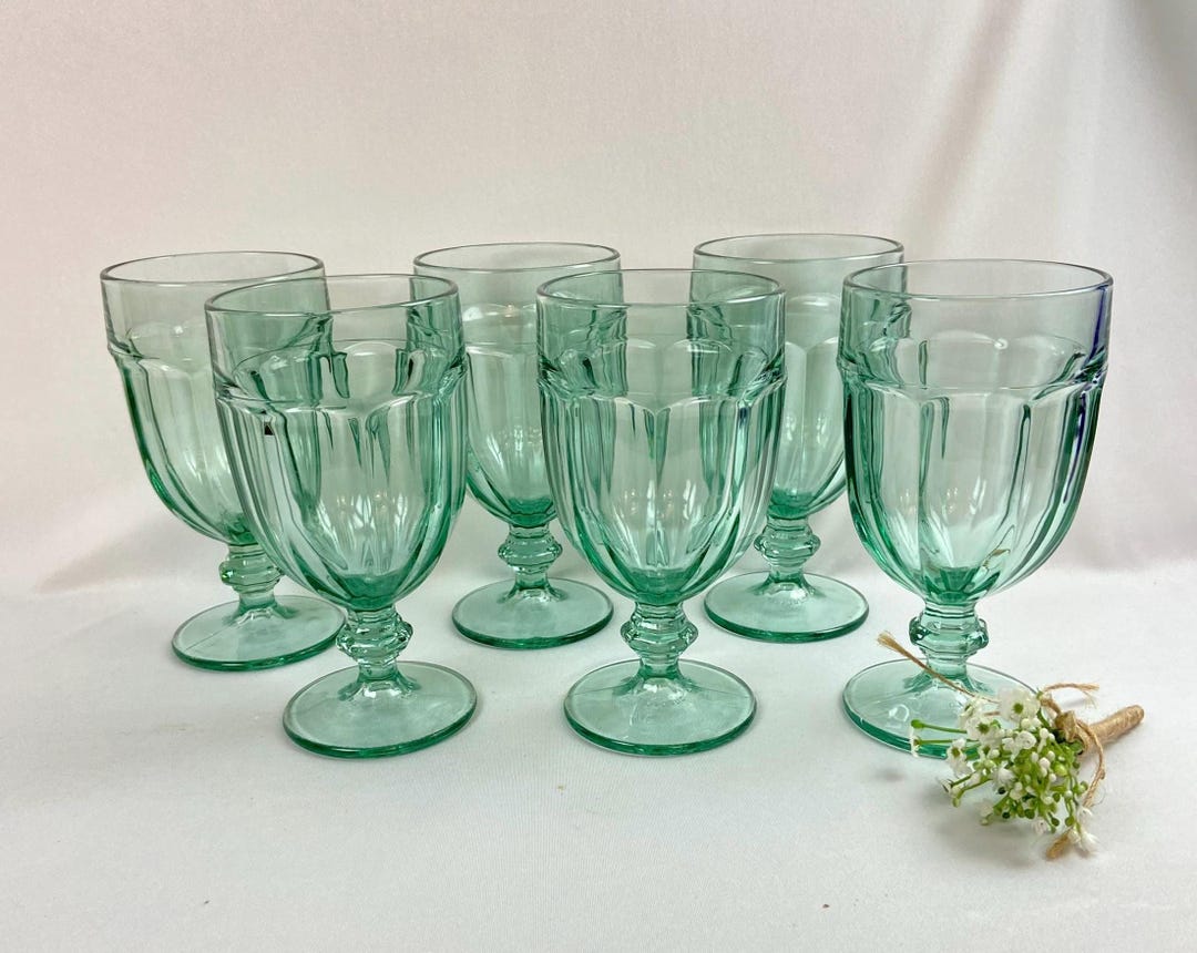 Libbey Duratuff Gibraltar Iced Tea Goblets Spanish Green Set of 4 - Etsy