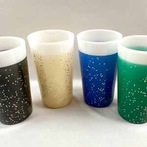 Vintage Glamalite Glitter Mid Century MCM Barware Set in Carrier ...