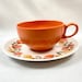 Vintage Oneida Melamine Dinnerware Set Orange Autumn Leaves - 34 Pieces ...