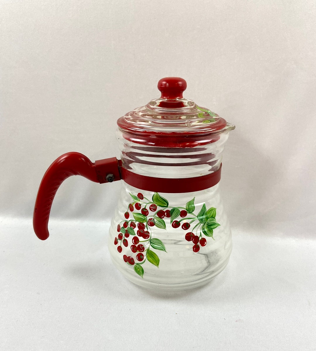 Vintage Mckee Glasbake Clear Glass Beehive Coffee Pot Decanter With ...