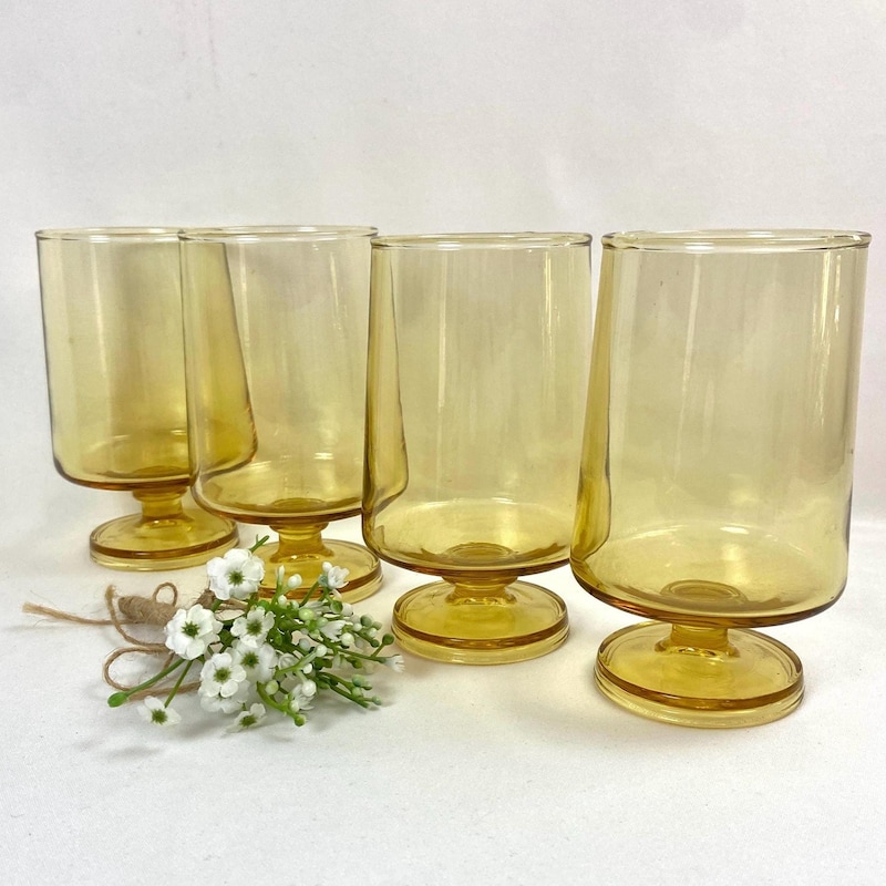 Amber Glassware - Etsy