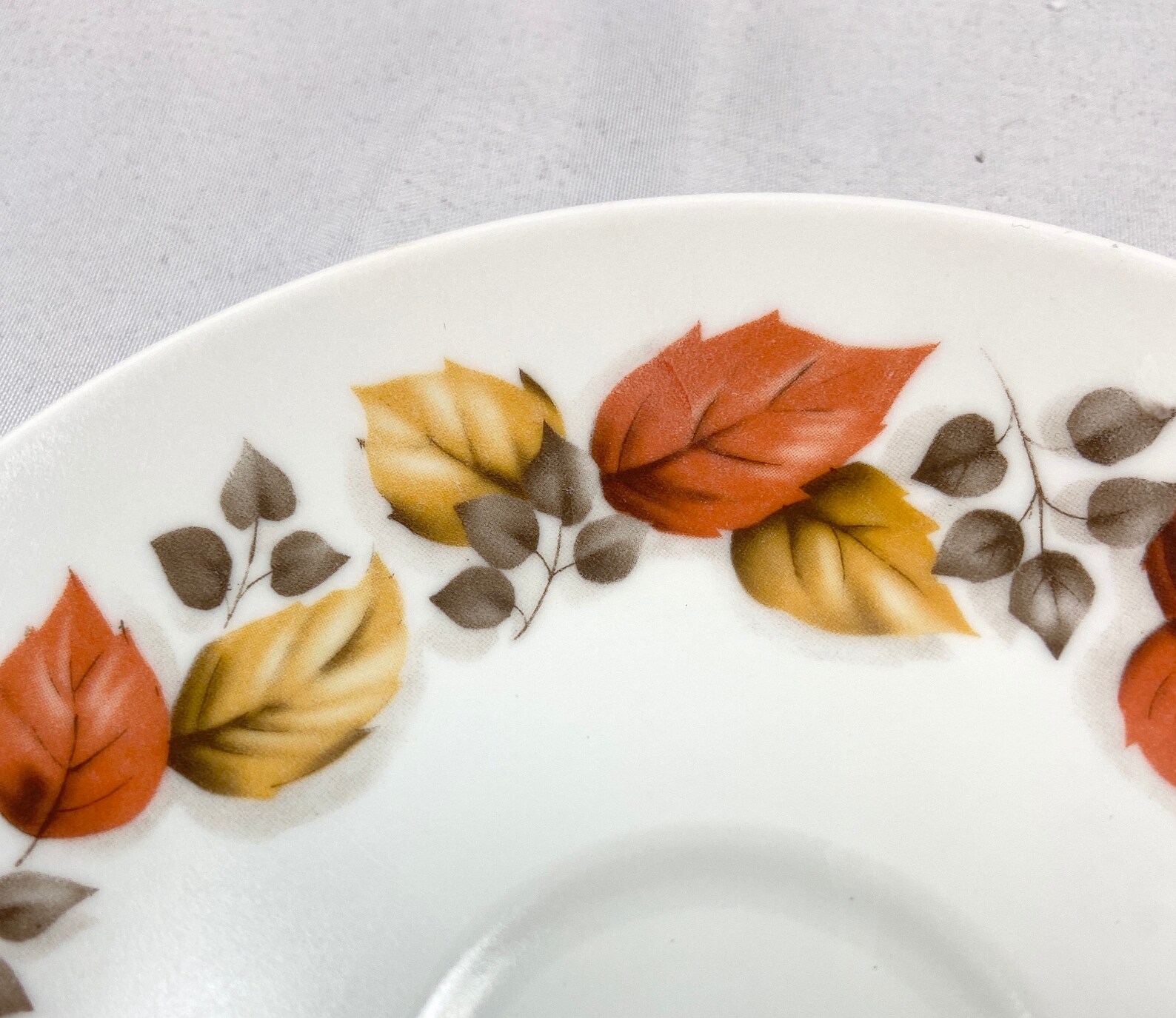 Vintage Oneida Melamine Dinnerware Set Orange Autumn Leaves - Etsy