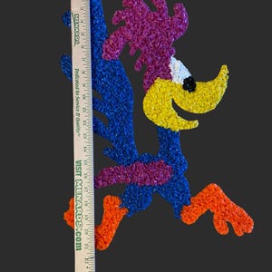 Vintage Melted Popcorn Plastic Wall Decor Decorations Tweety Roadrunner ...