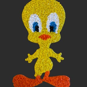 Vintage Melted Popcorn Plastic Wall Decor Decorations Tweety Roadrunner ...