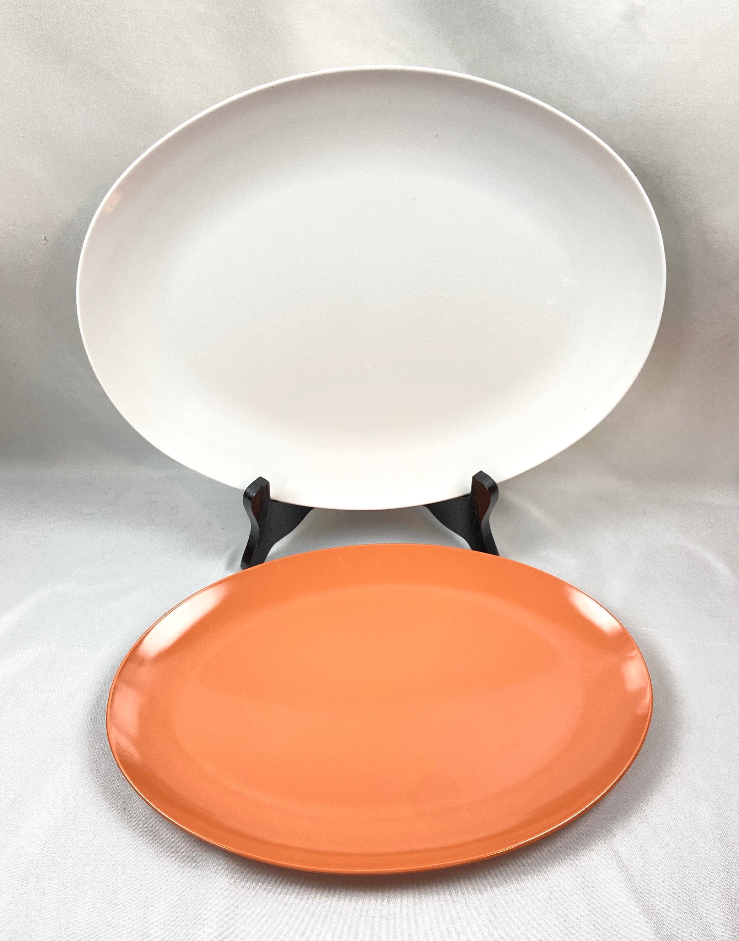 Vintage Oneida Melamine Dinnerware Set Orange Autumn Leaves - 34 Pieces ...