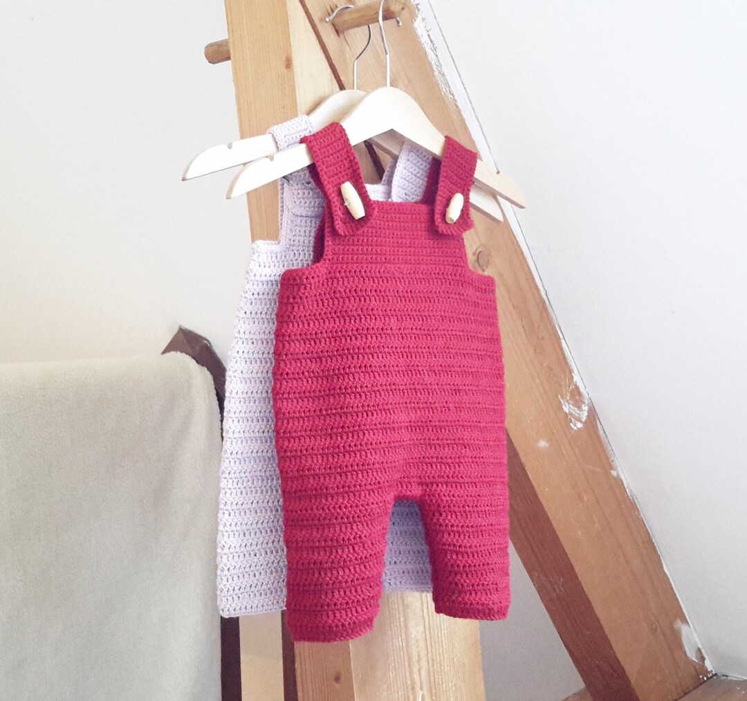 Crochet Overalls Pattern, Baby Diy Dungarees, Newborn to 12 Months, Boy ...