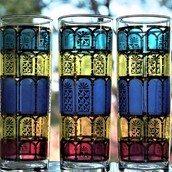 Colored Glassware - Etsy