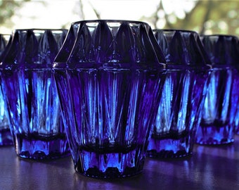 Cobalt Blue Juice Glass - Etsy