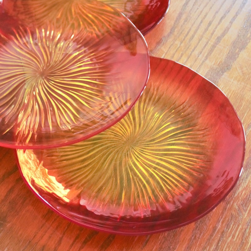 Yellow Glass Plate - Etsy
