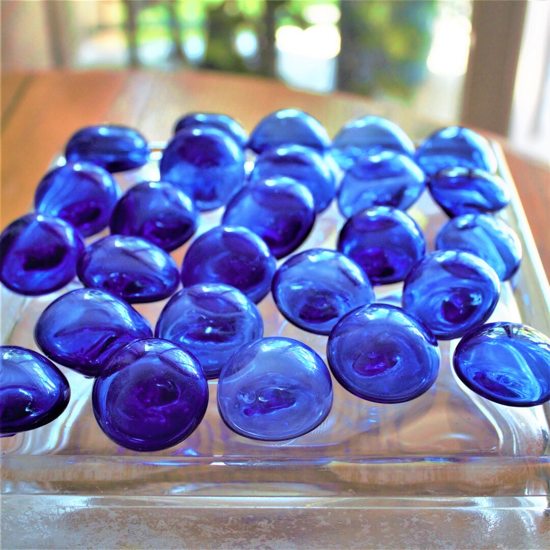 Floating Glass Bubbles 26 Pc Cobalt Blue Handmade Bubbles - Etsy