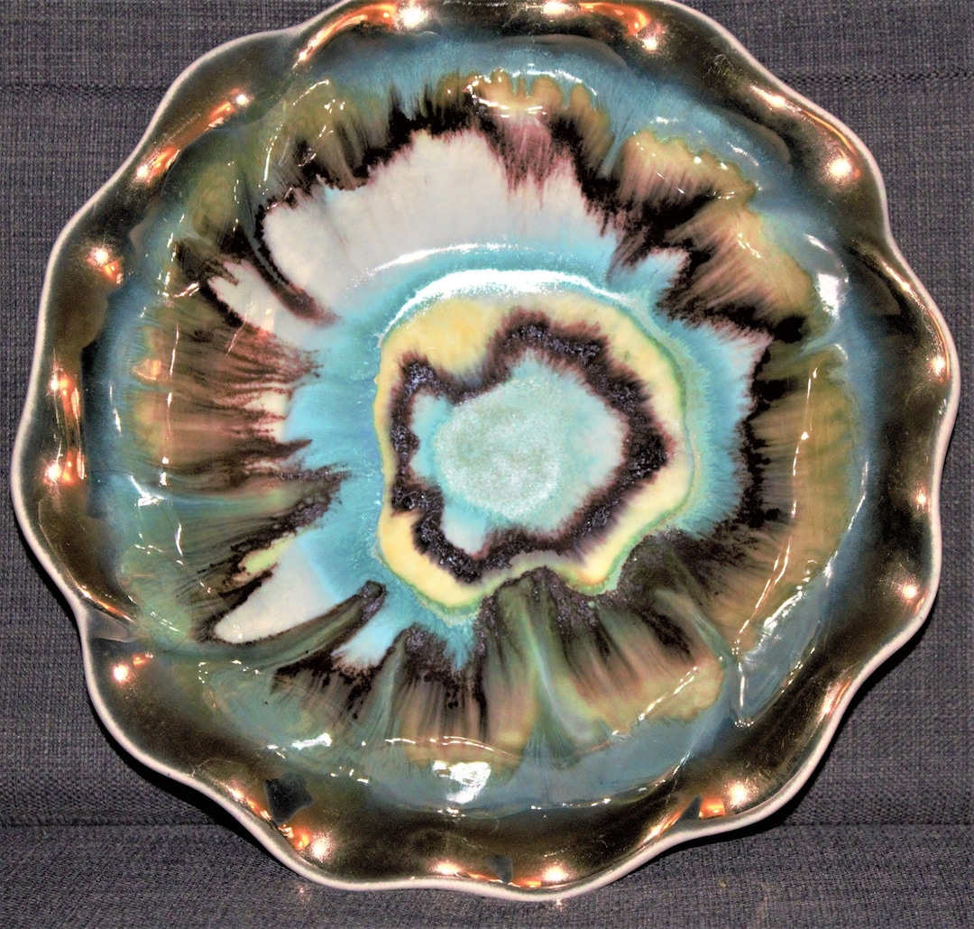 Vintage West Germany Lava Bowl 429: Decorative German Pottery - Etsy