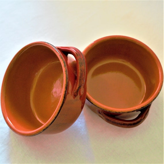 De Silva Bowls, 2 Ivory Fabrique En Italie Bowls, Ivory and Brown De ...