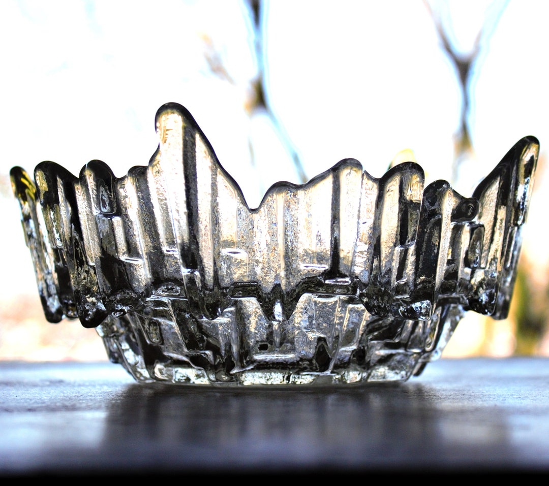 Finnish Glass Bowl, Glass Bowl From Finland, Tauno Wirrkkala Bowl ...