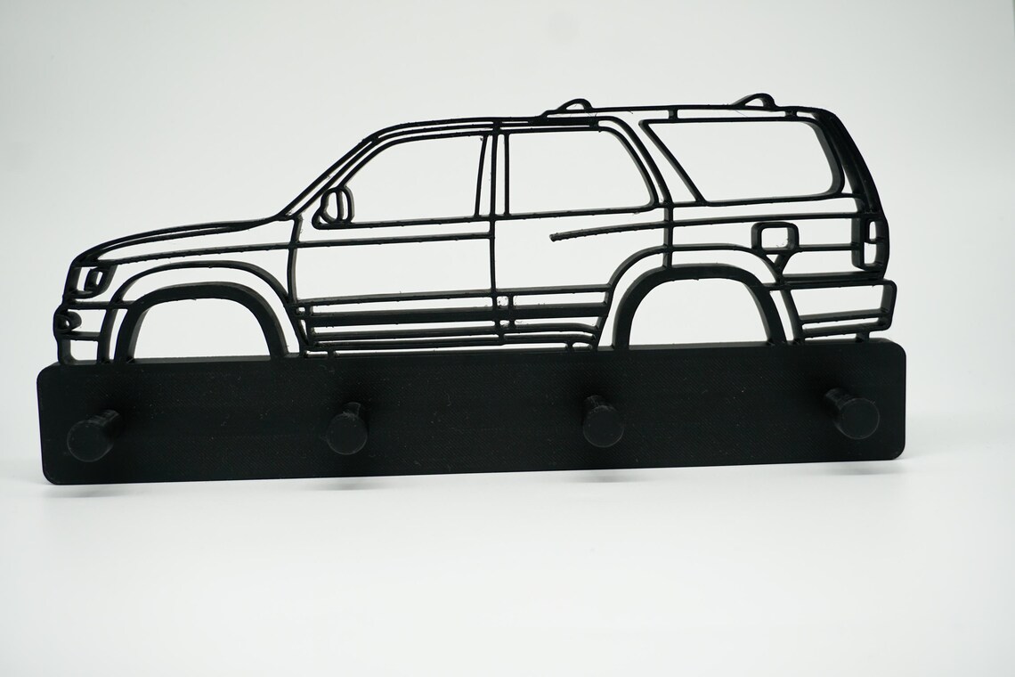 3D Printed 3rd Gen 4runner Key Holder | Off-road SUV Wall Keyrack ...