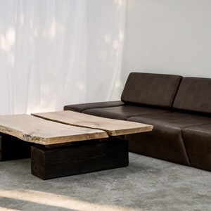 Solid Oak and Larch Coffee Table // Handmade, Vintage and Rustic ...