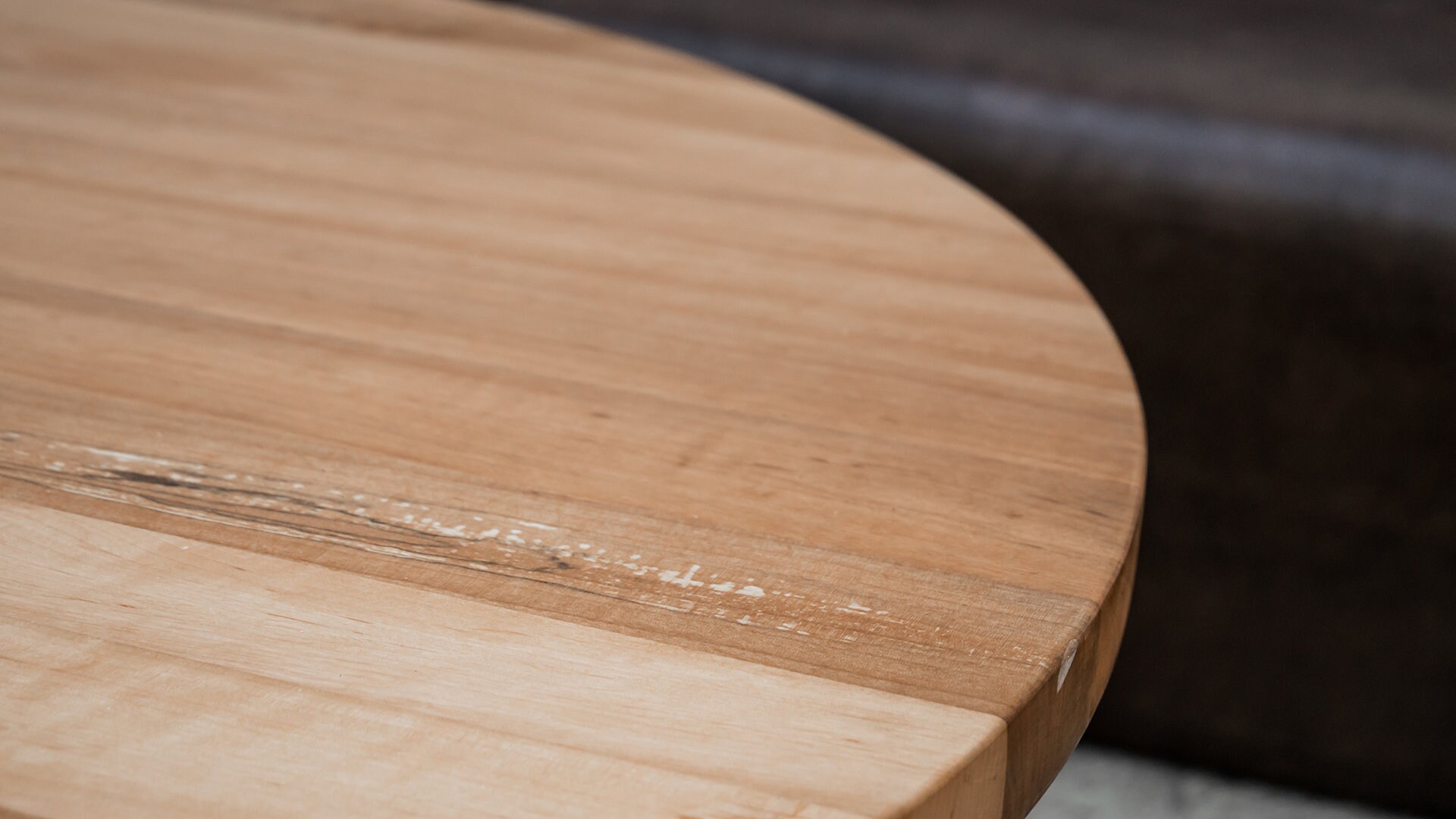 Alder Wood Coffee Table on Steel Base // Handmade and Unique - Etsy