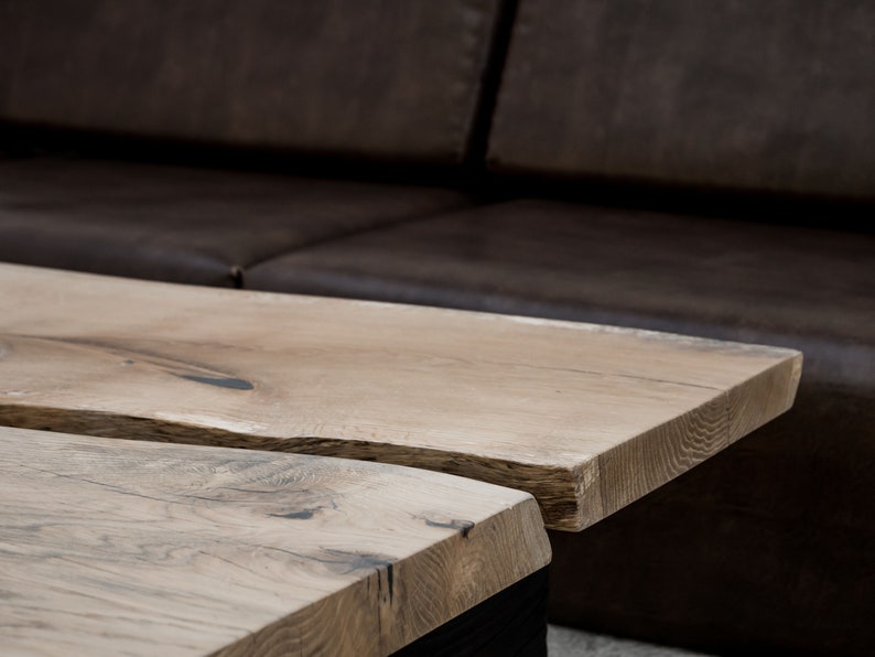 Solid Oak and Larch Coffee Table // Handmade, Vintage and Rustic ...