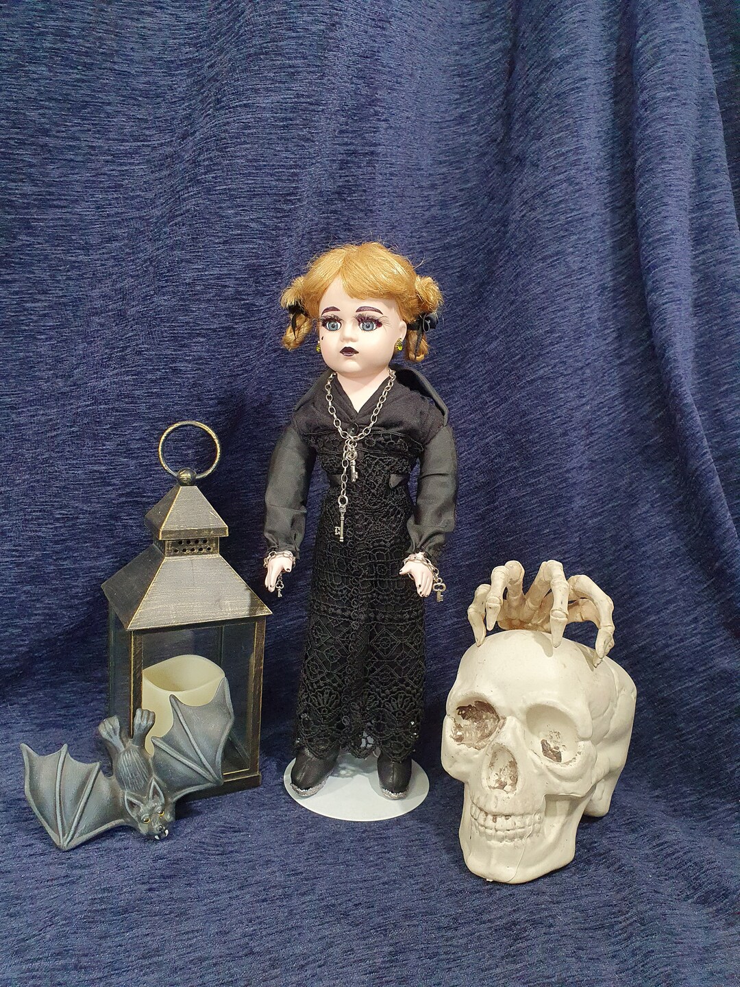 Gothic Madam in Black Doll Porcelain Doll Goth Interior - Etsy