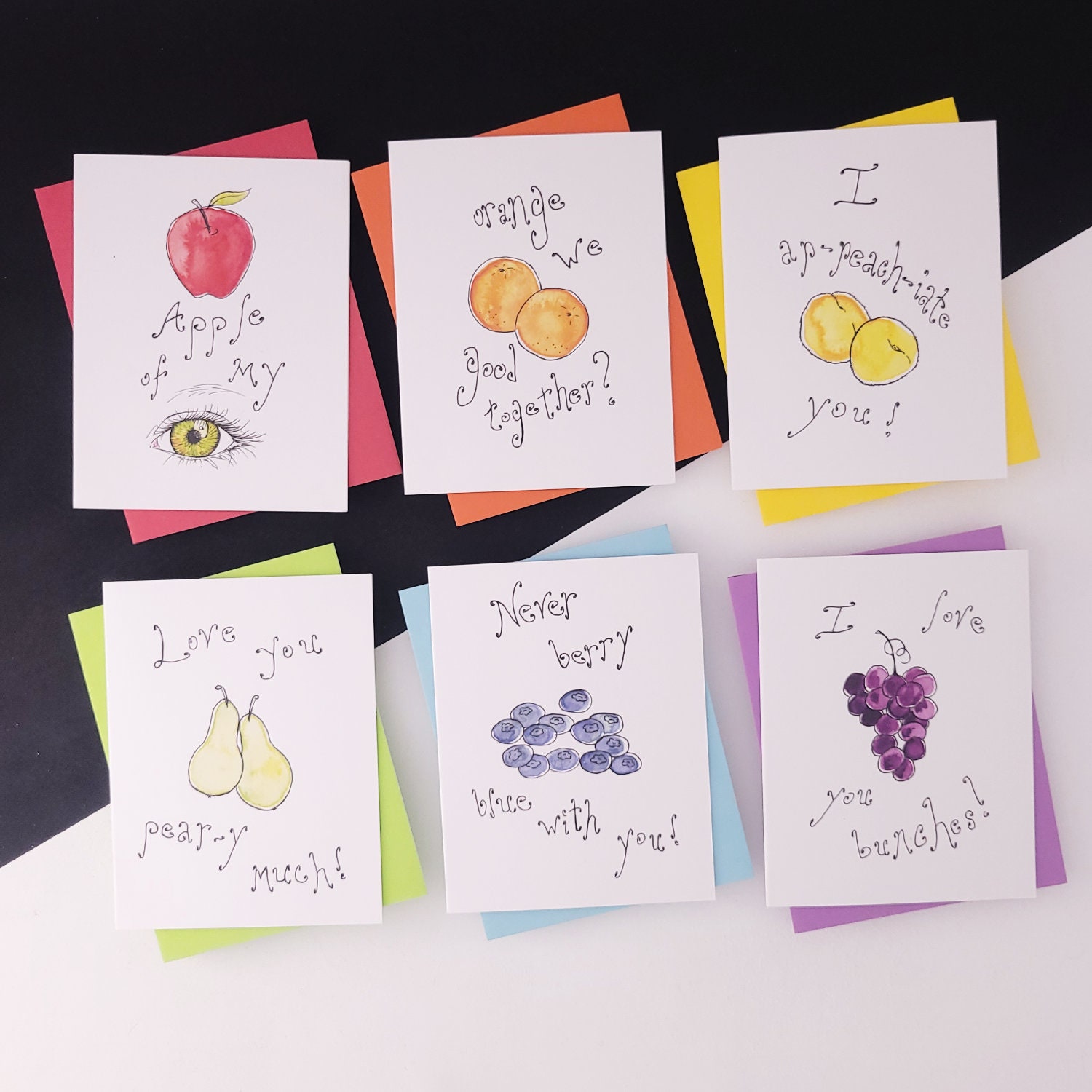 The Fruit Series Boxed Card Set - Etsy