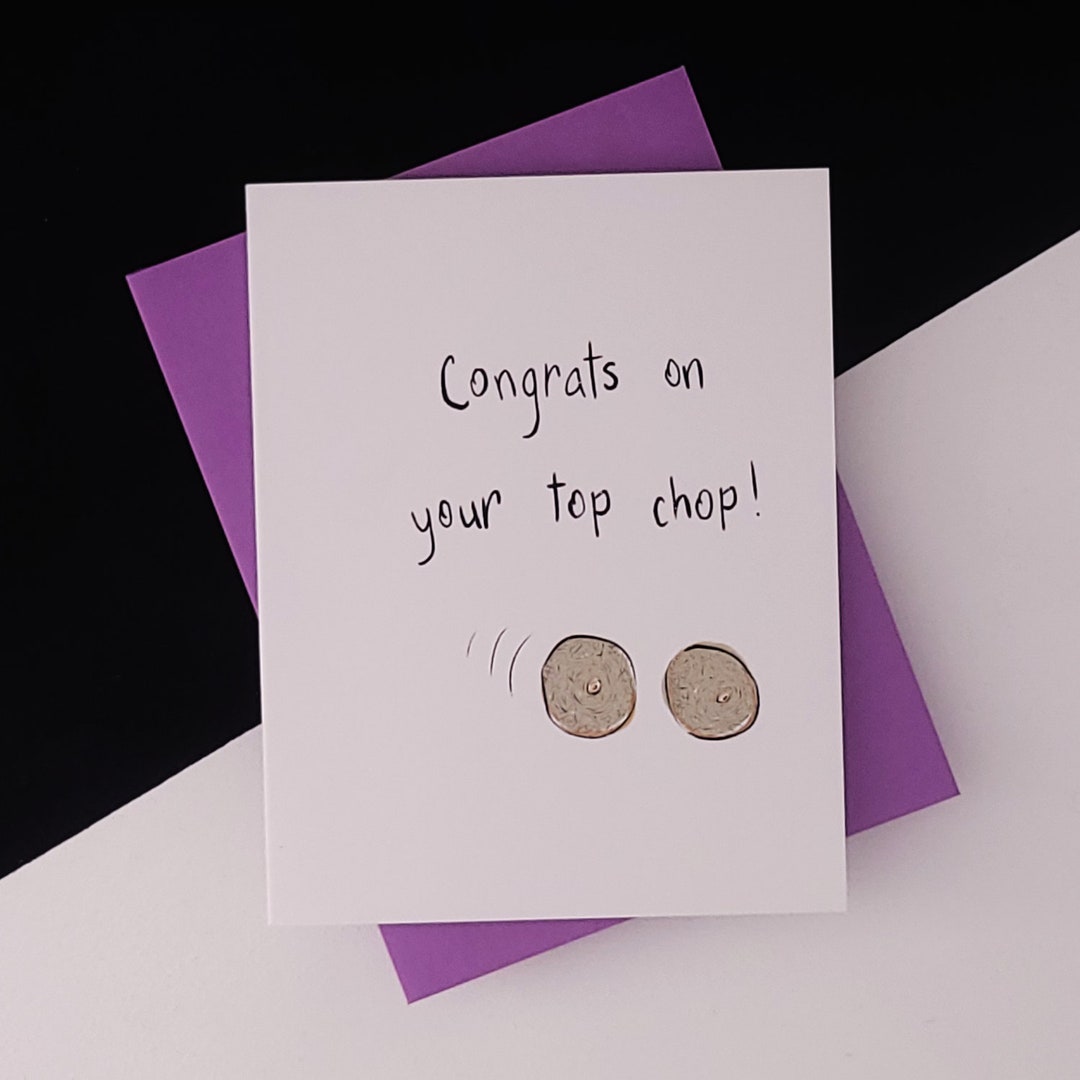Congrats on Your Top Chop! Card - Etsy