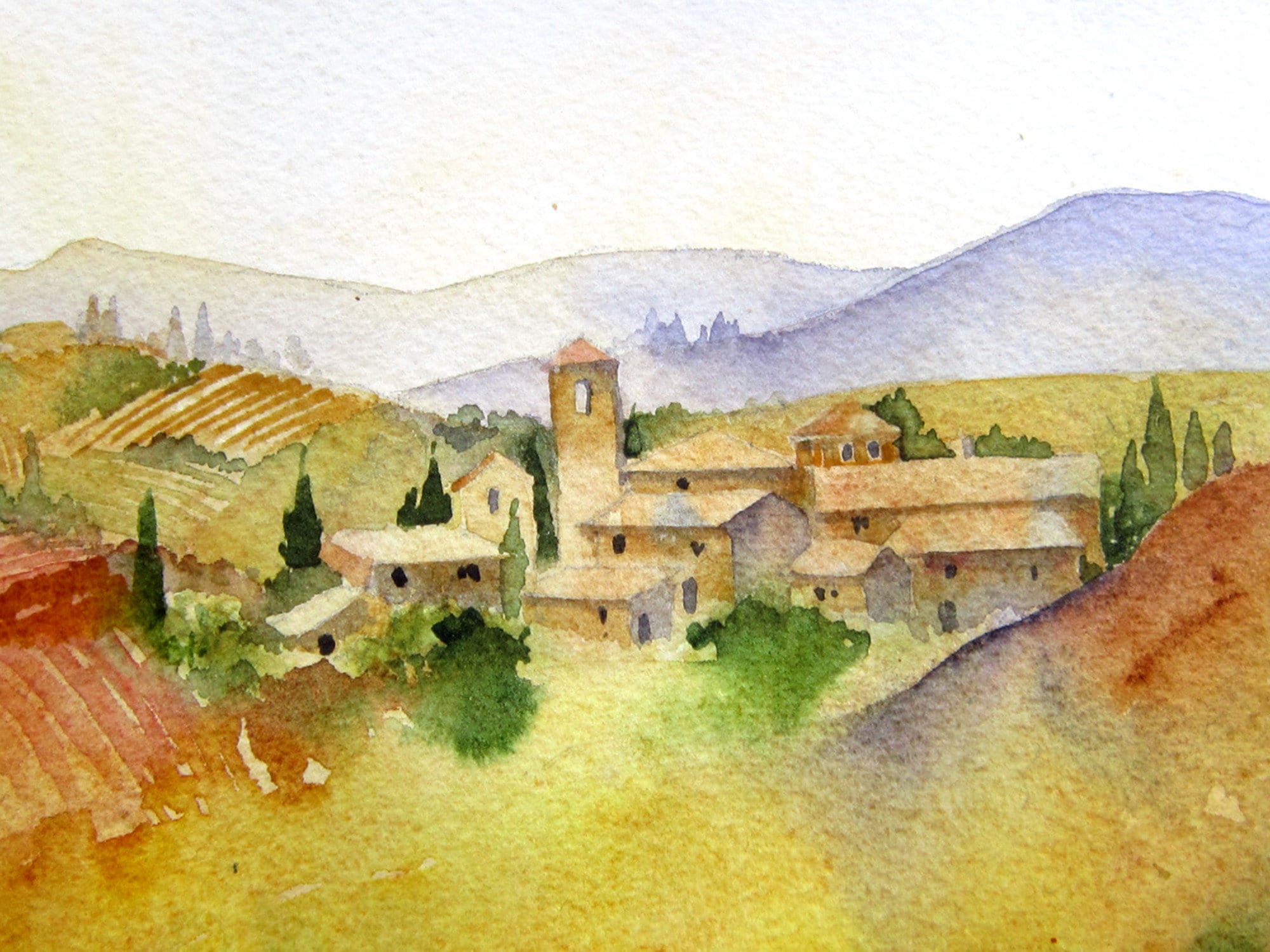 Instant Download Printable Step by Step Watercolour Painting Tutorial ...