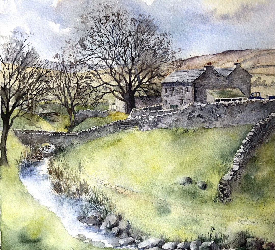 Print of Ravenseat Remote Home of Yorkshire Shepherdess Amanda Owen ...