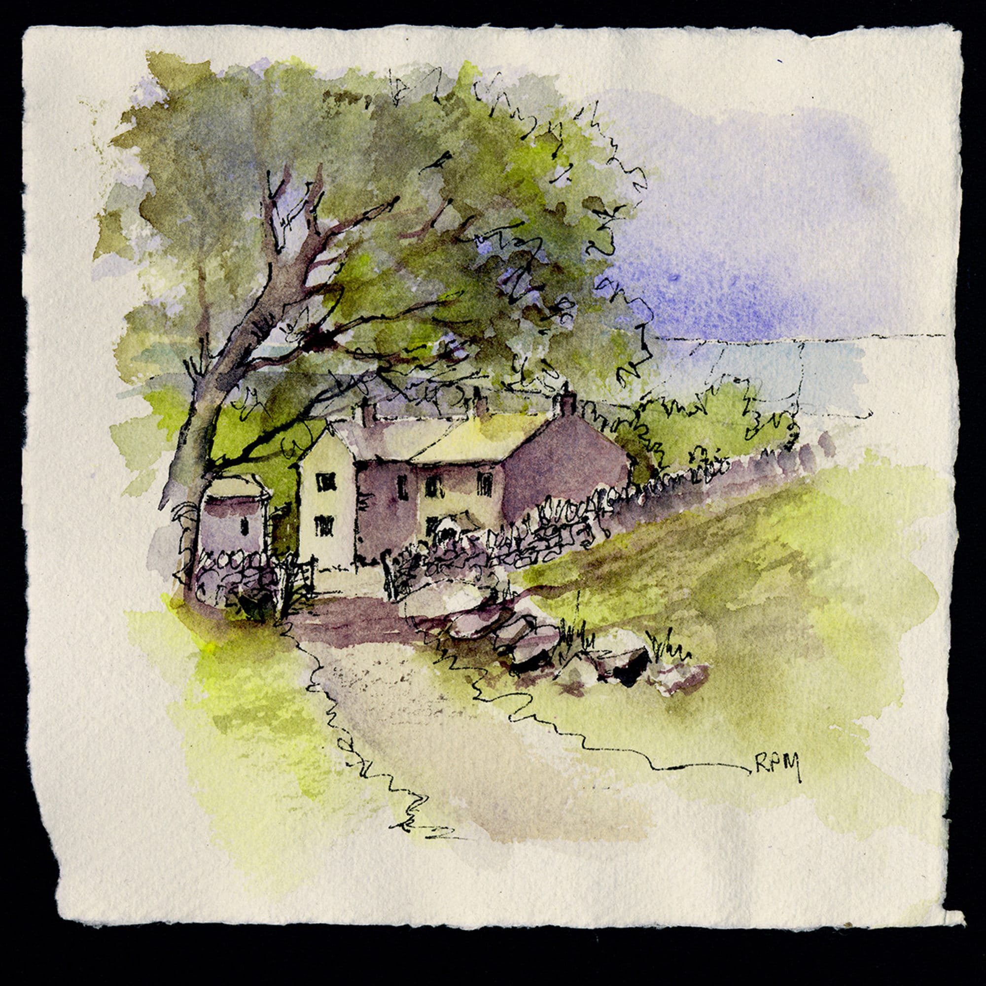 Wall Art Watercolour Original Art Home Decor Landscape - Etsy