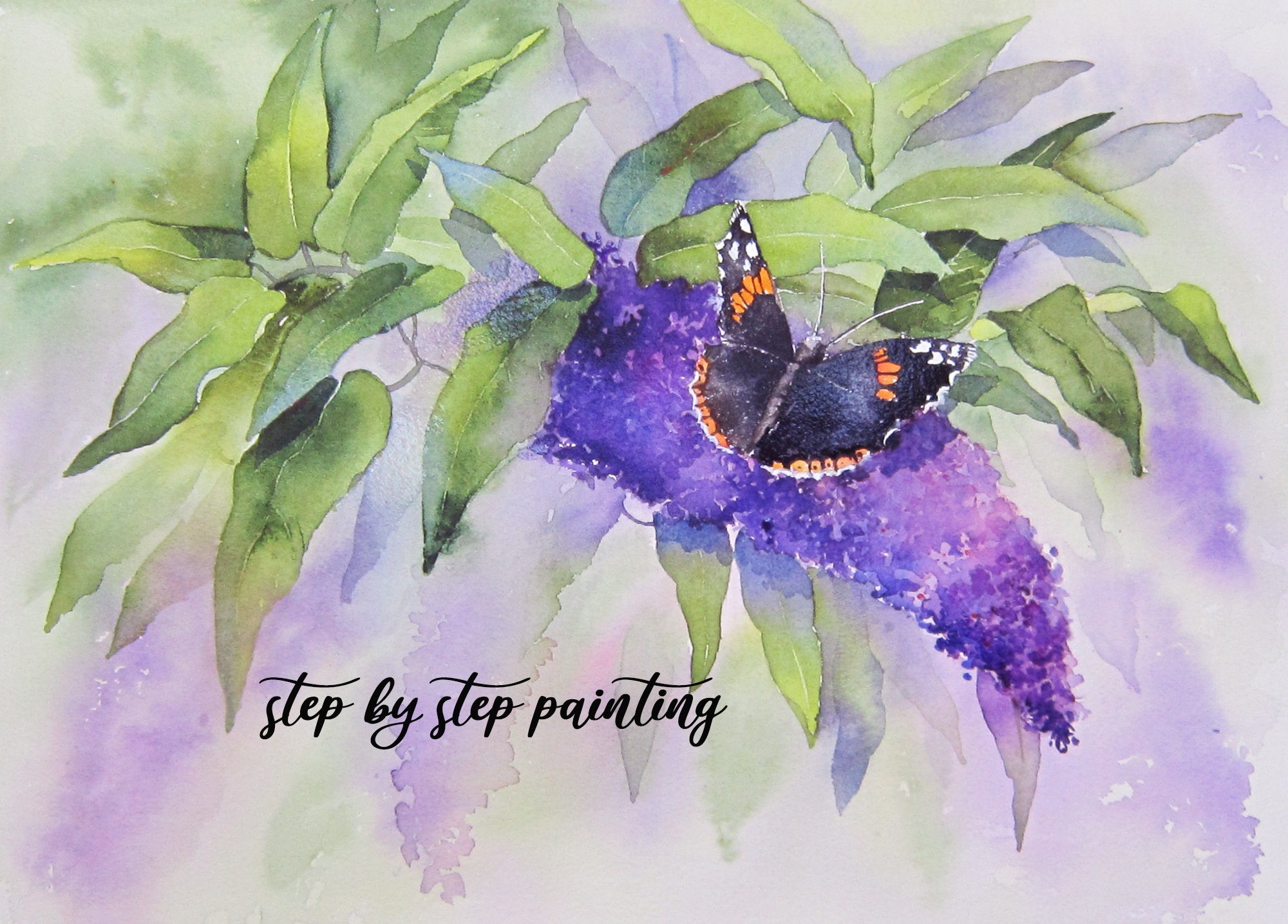 Instant Download Print at Home Step by Step Watercolour Painting ...