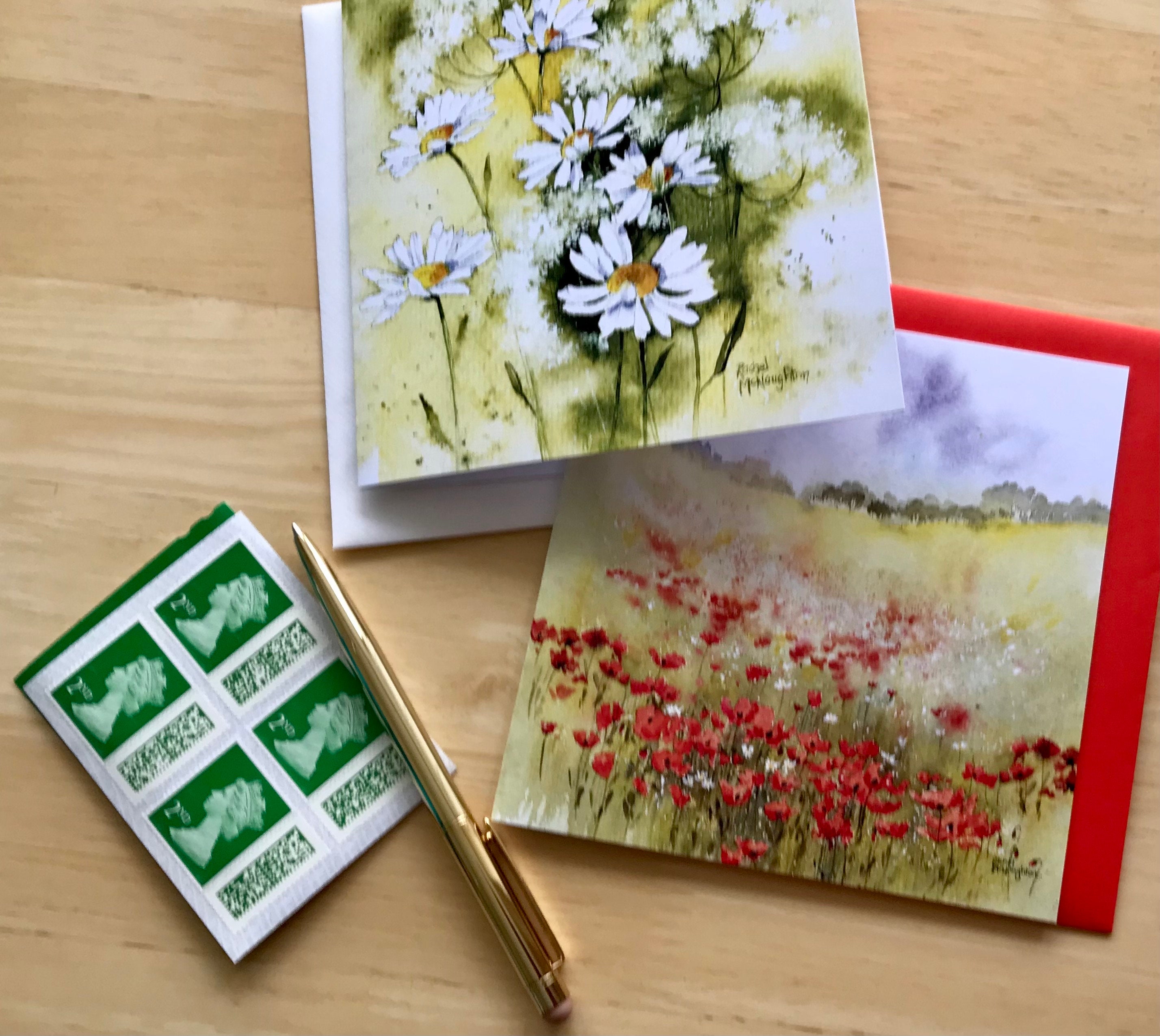 Greeting Cards Box Selection Thank You Gift Blank Cards Wild Flowers - Etsy