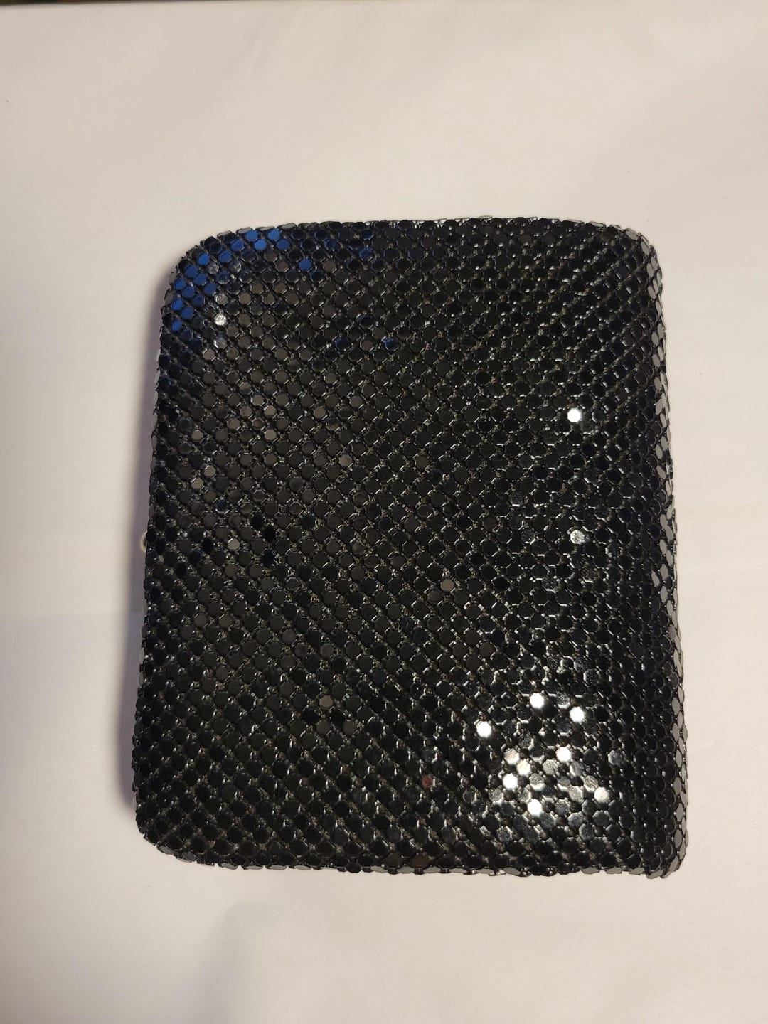 Vintage Black Mesh Tri-fold Wallet by Loft House - Etsy