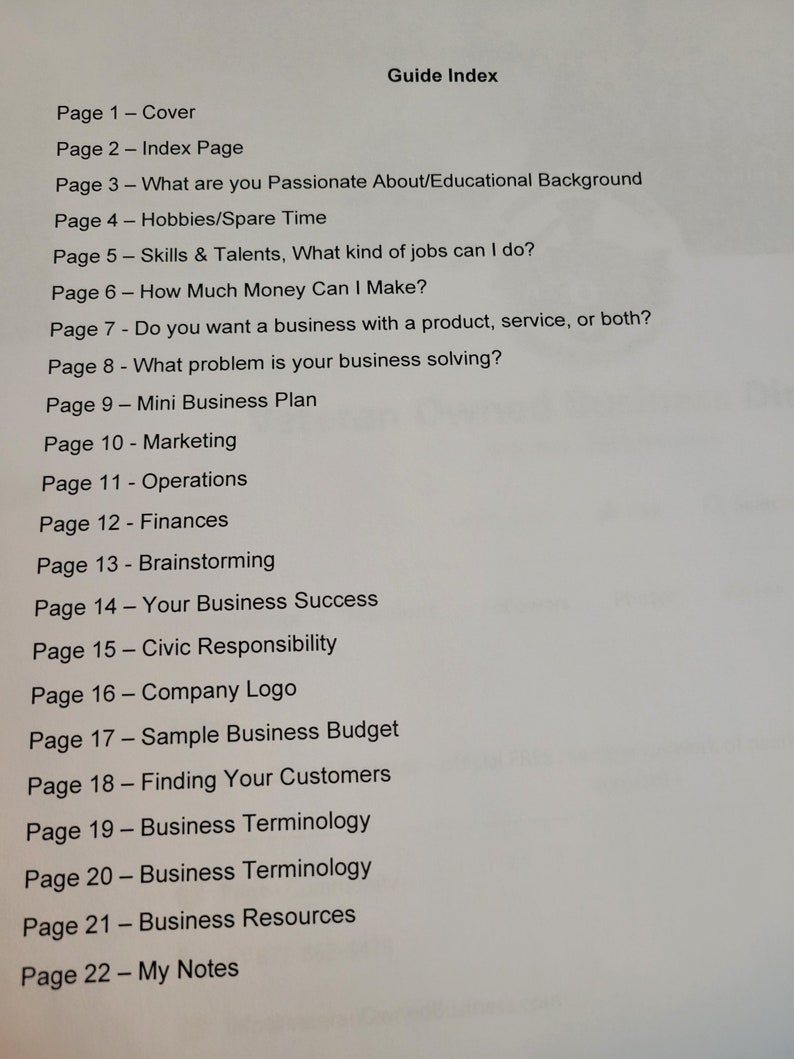 Mini Business Plan Guide - Brainstorming Session to Help You Formulate ...