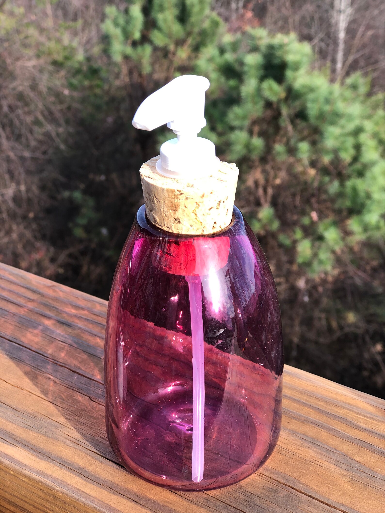 Pink Soap Dispenser With White Plastic Pump - Etsy