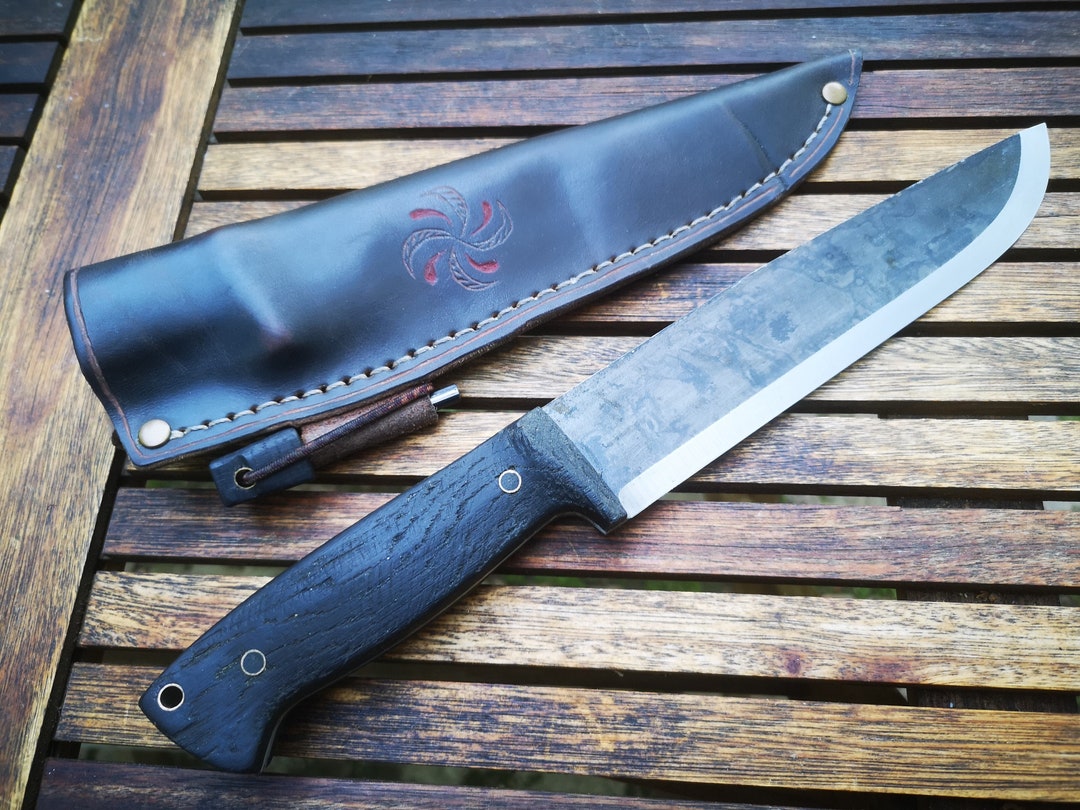 Handmade Bushcraft Knife / Abonos Bog Oak Knife / Viking Survival Knife ...