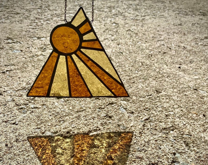 Fire Element Stained Glass | Sun Catcher - Etsy